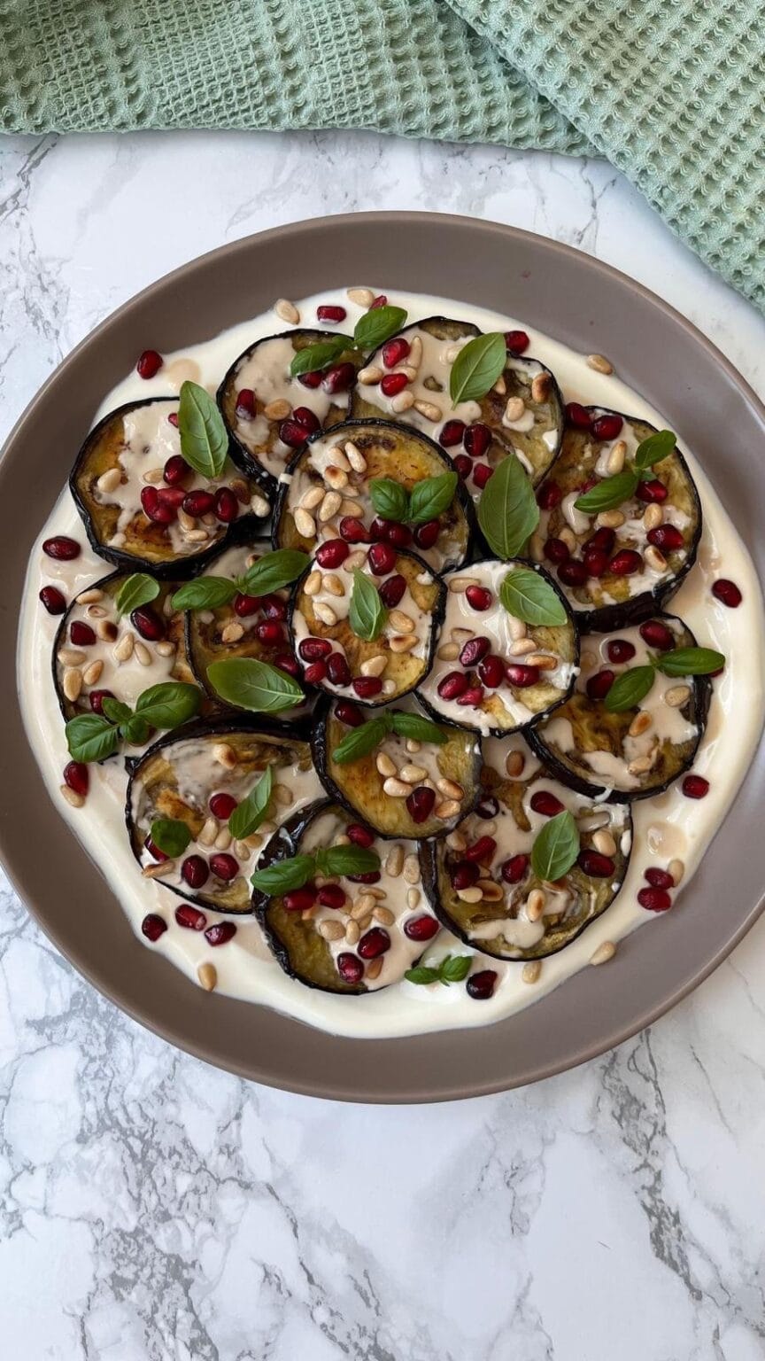 Roasted Aubergine Salad - Desert Island Dishes