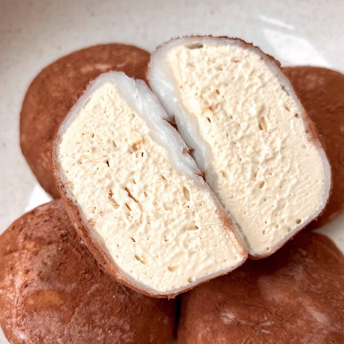 Tiramisu Ice Cream Mochi Bites - Desert Island Dishes