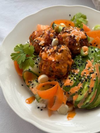 Gochujang Salmon Fishcakes - Desert Island Dishes