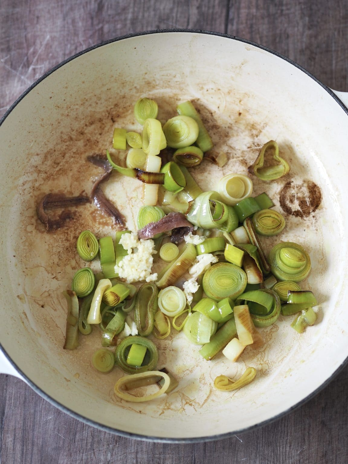 Creamy Caramelised Leek Pasta with Gruyère - Desert Island Dishes