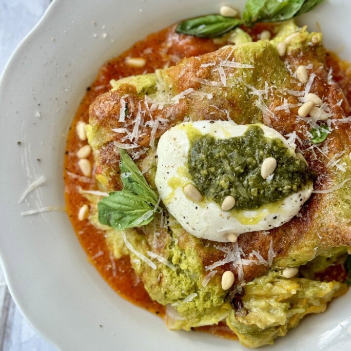 Creamy Pesto Pasta Desert Island Dishes