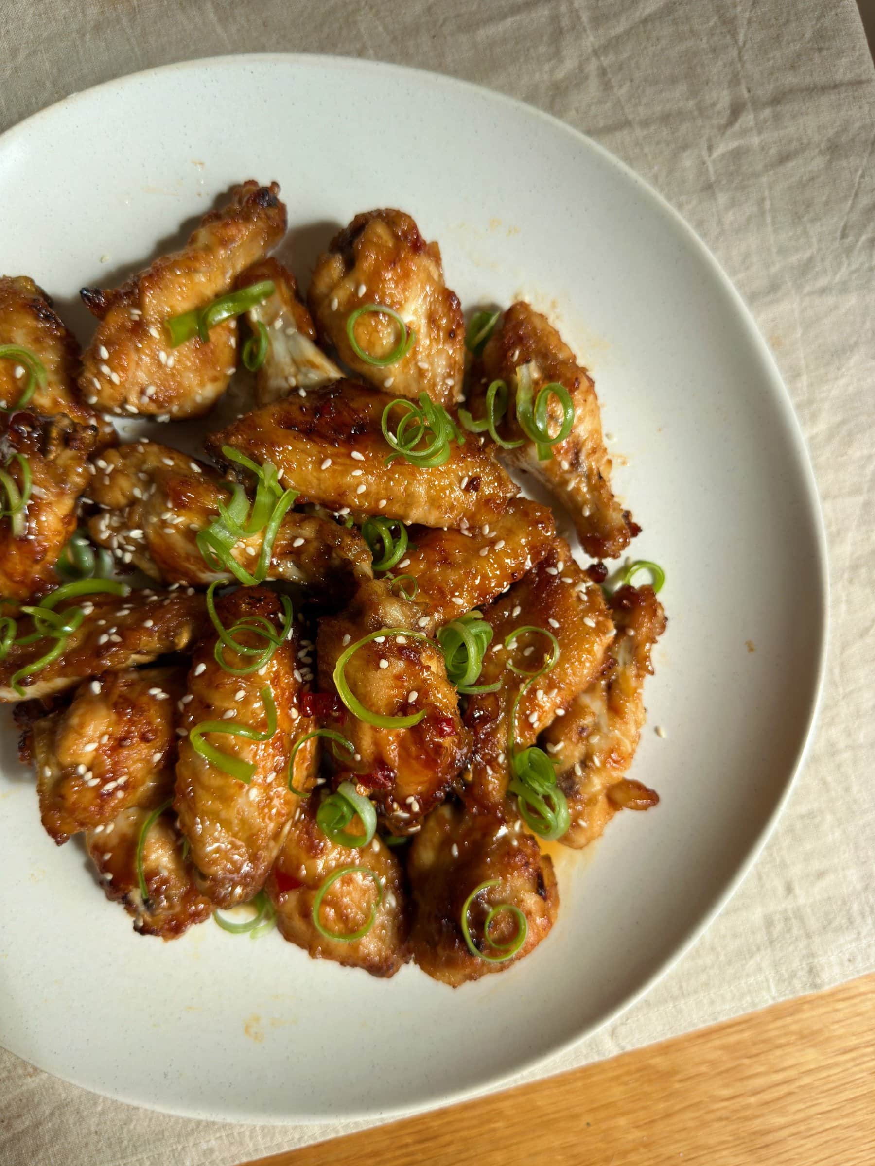 Hot Honey Chicken Wings - Desert Island Dishes