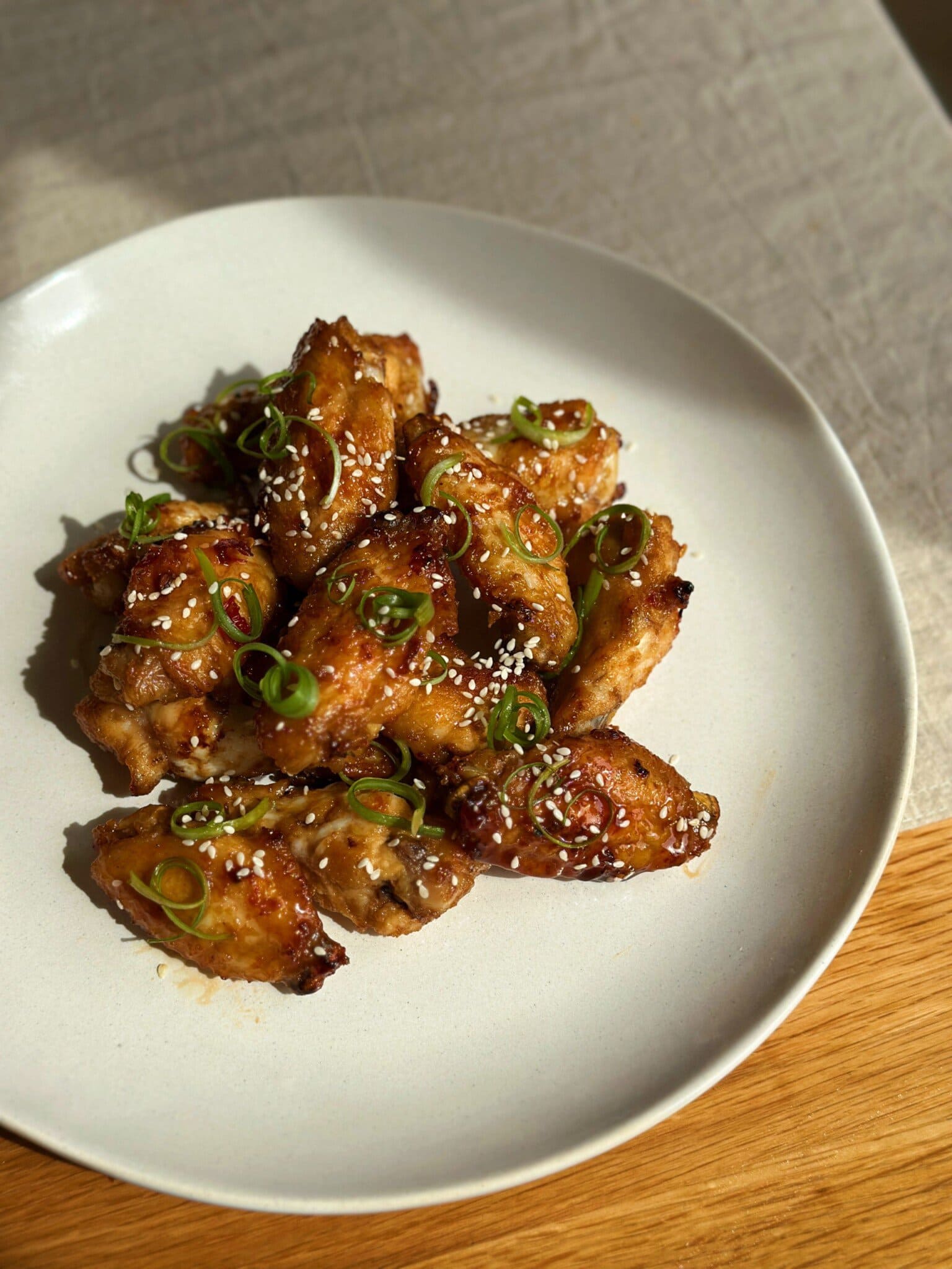 Hot Honey Chicken Wings - Desert Island Dishes