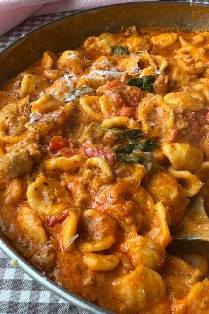 Sausage Nduja Pasta (Pasta con Nduja) - Desert Island Dishes