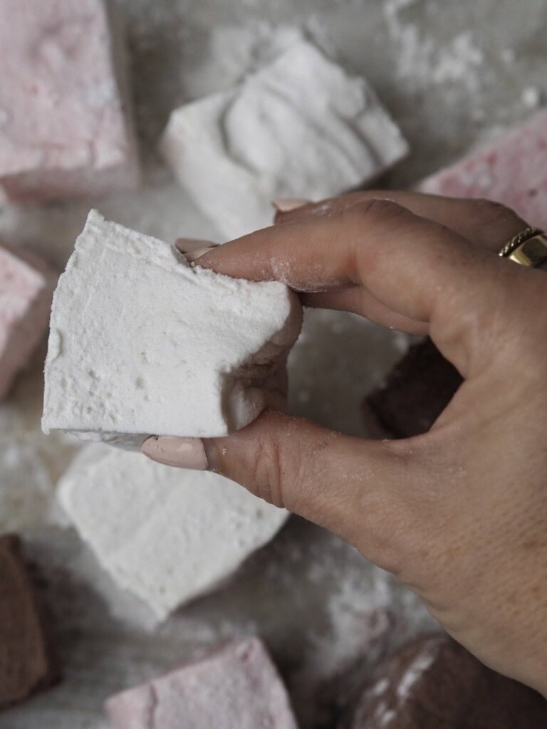 Homemade Chocolate Marshmallows - Desert Island Dishes