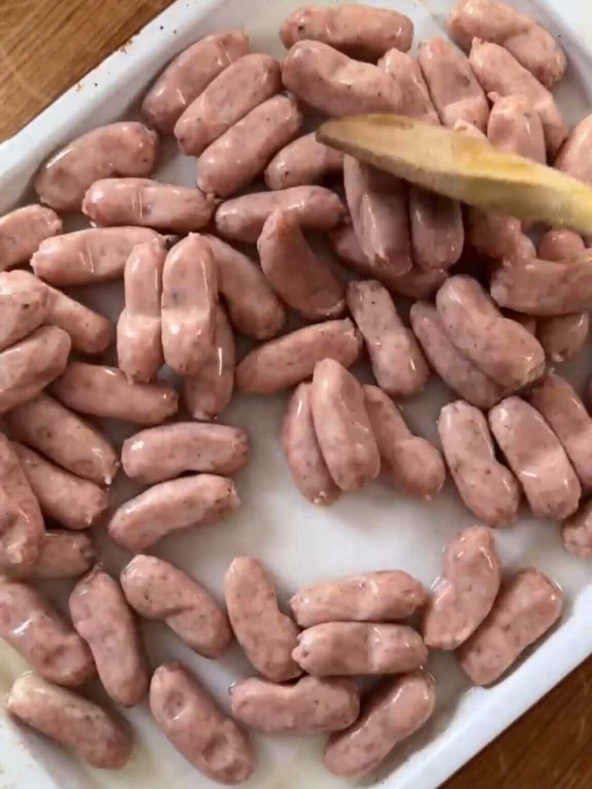 Honey Mustard Sausages - Desert Island Dishes