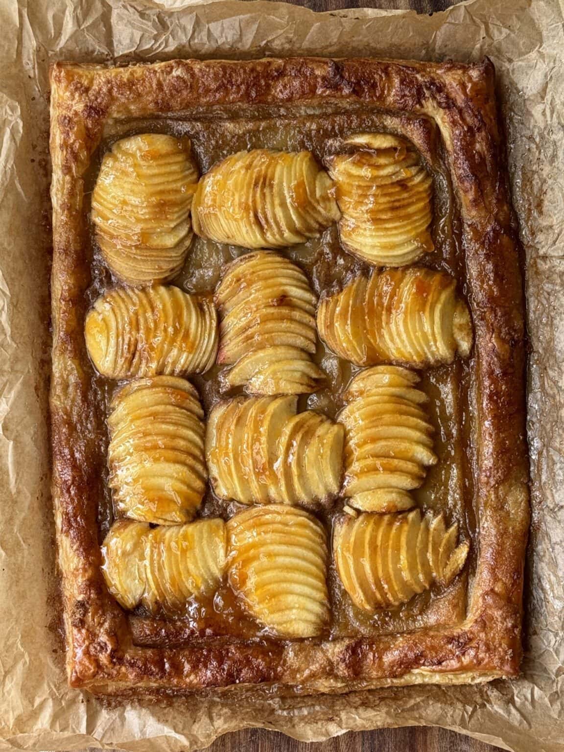 Apple Puff Pastry Tart - Desert Island Dishes