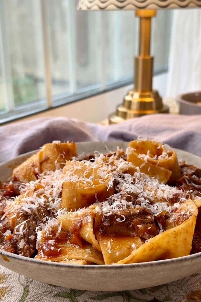 Slow Cooked Beef Short Ribs Ragu - Desert Island Dishes
