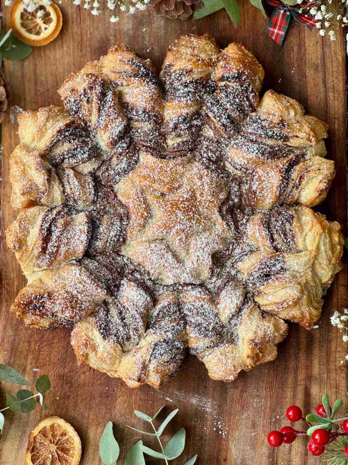 Nutella Tarte Soleil (Puff Pastry Sun) - Desert Island Dishes