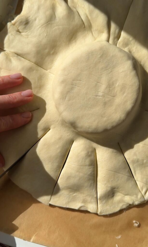 Easy Pesto Tarte Soleil (Puff Pastry Sun) - Desert Island Dishes