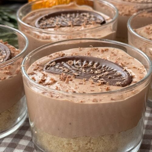 Terry's Chocolate Orange Cheesecake Pots - Desert Island Dishes