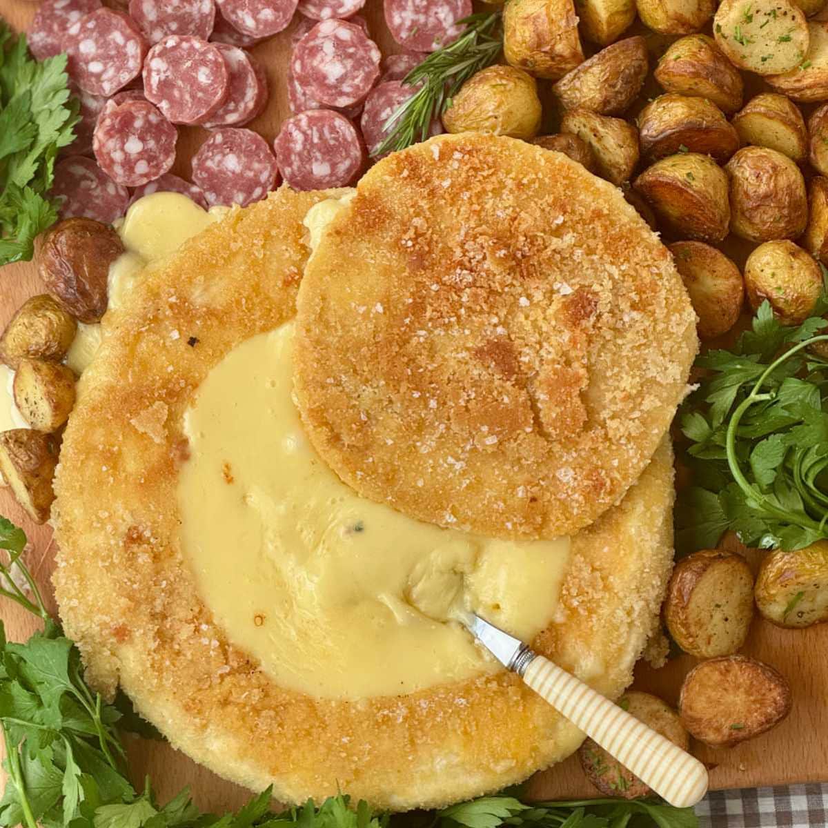 Easy Deep Fried Brie - Desert Island Dishes