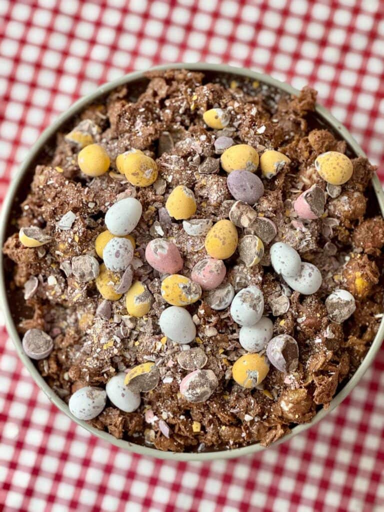 Cornflake Dream Cake with Mini Eggs - Desert Island Dishes